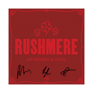 RUSHMERE: Monochrome Red on Clear Vinyl LP (Signed) - Mumford & Sons ...
